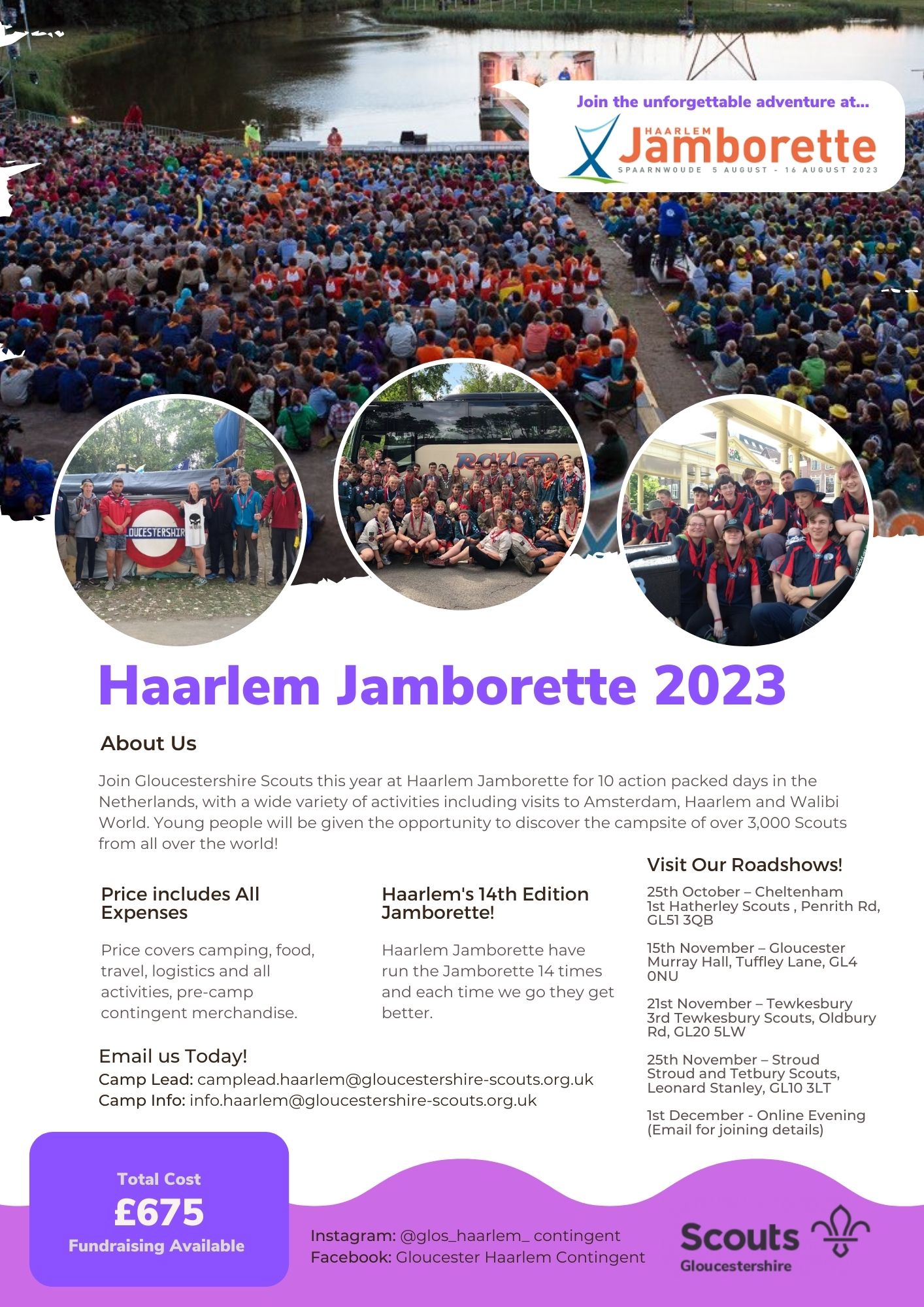 Haarlem Jamborette August 2023 Gloucestershire Scouts Haarlem Jamborette August 2023 Gloucestershire Scouts